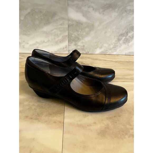 Abeo | Shoes | Abeo Bio System Black Leather Mary Jane Comfort Shoes ...